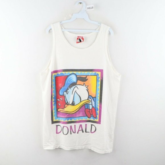 Vintage | Shirts | Vintage 9s Disney Donald Duck Tank Top Shirt | Poshmark